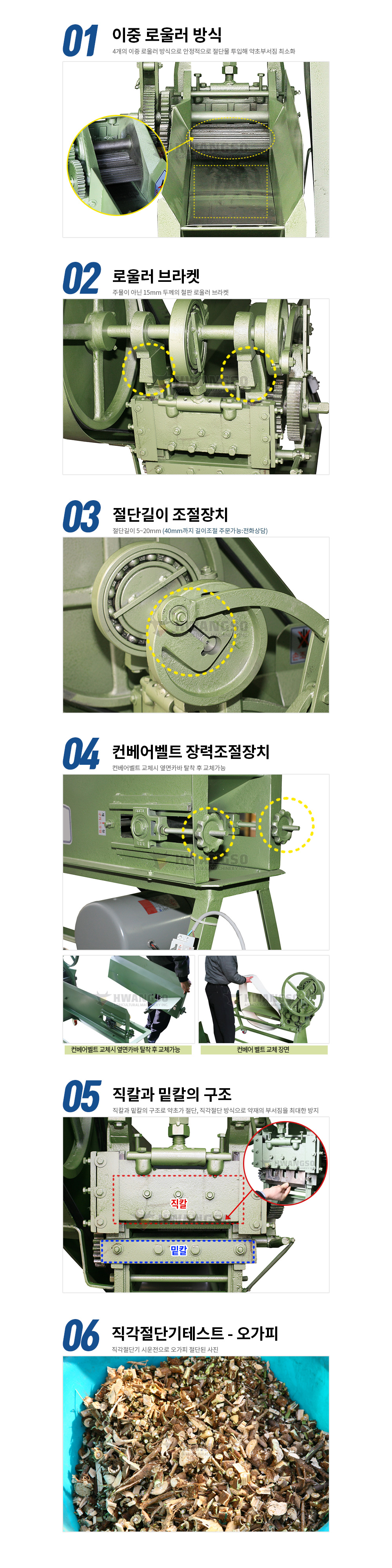 [약초절단기]직각절단기(중형) [모델명:SCP-8008] - (주)황소농기계